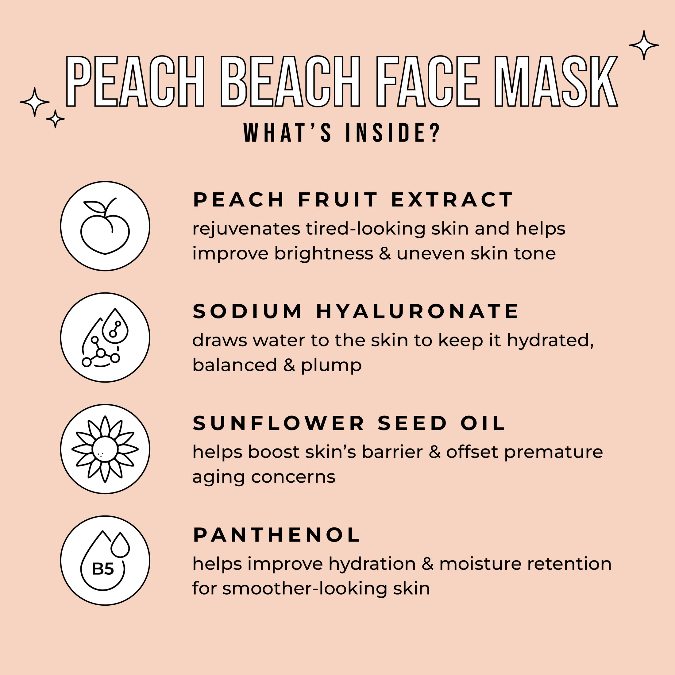 Face Masks - Peach Beach Brightening Face Mask – avatara