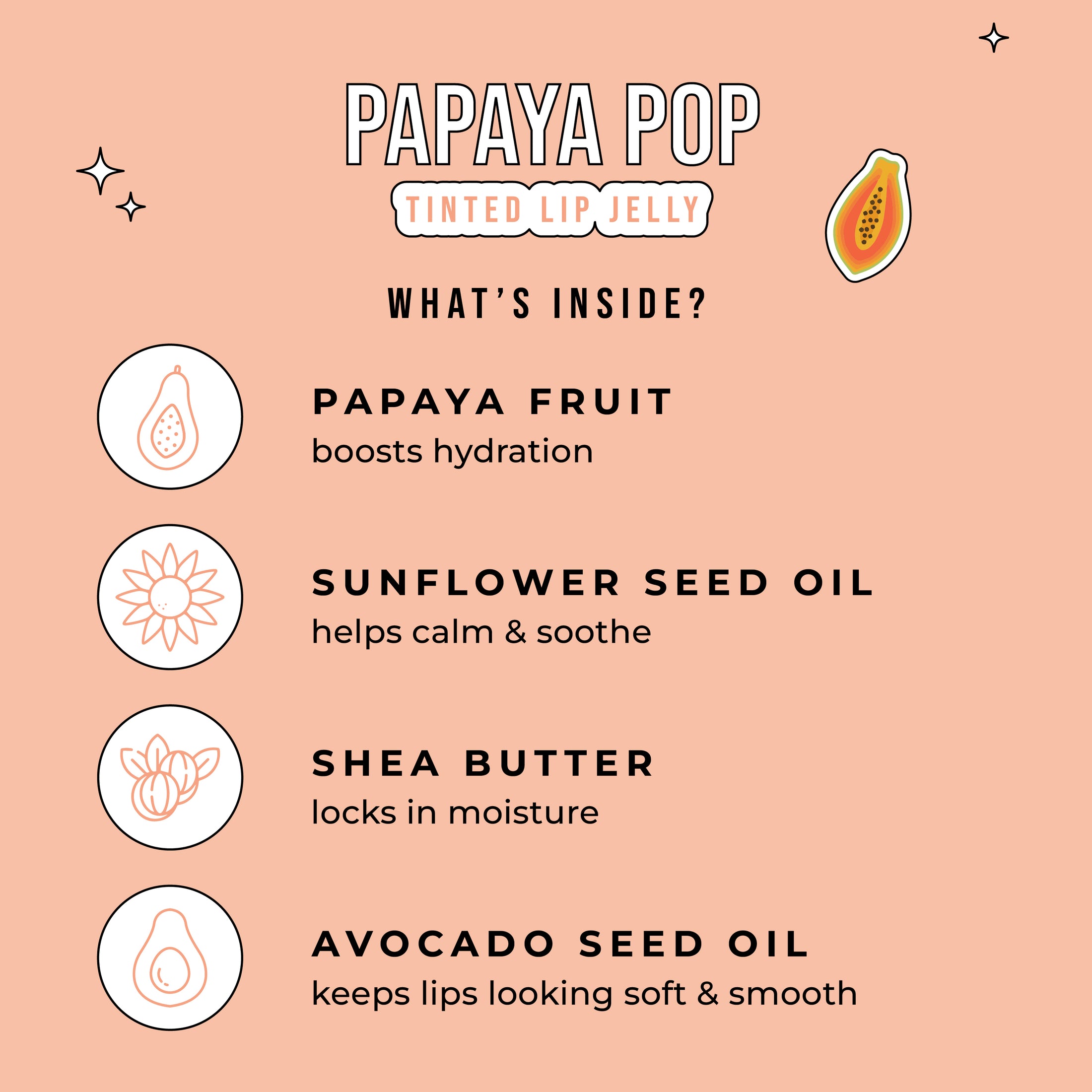 Papaya Pop Tinted Lip Jelly | Avatara Skin – avatara