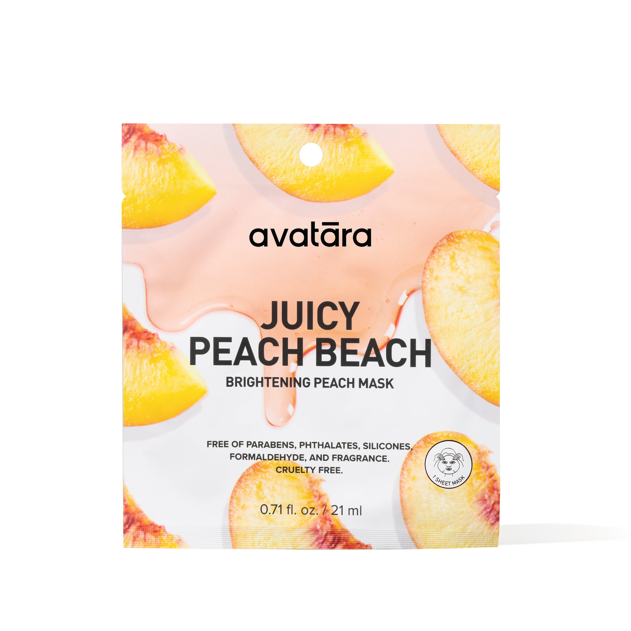 Face Masks - Peach Beach Brightening Face Mask – avatara